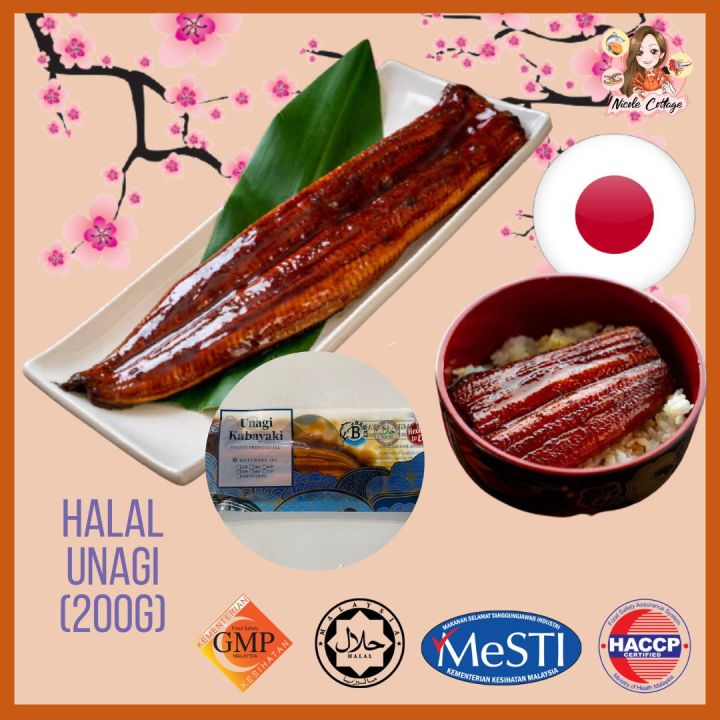 Unagi Kebayaki/Halal Japanese Unagi/Frozen Unagi/BBQ Eel Fish/日本鳗鱼 200g ...