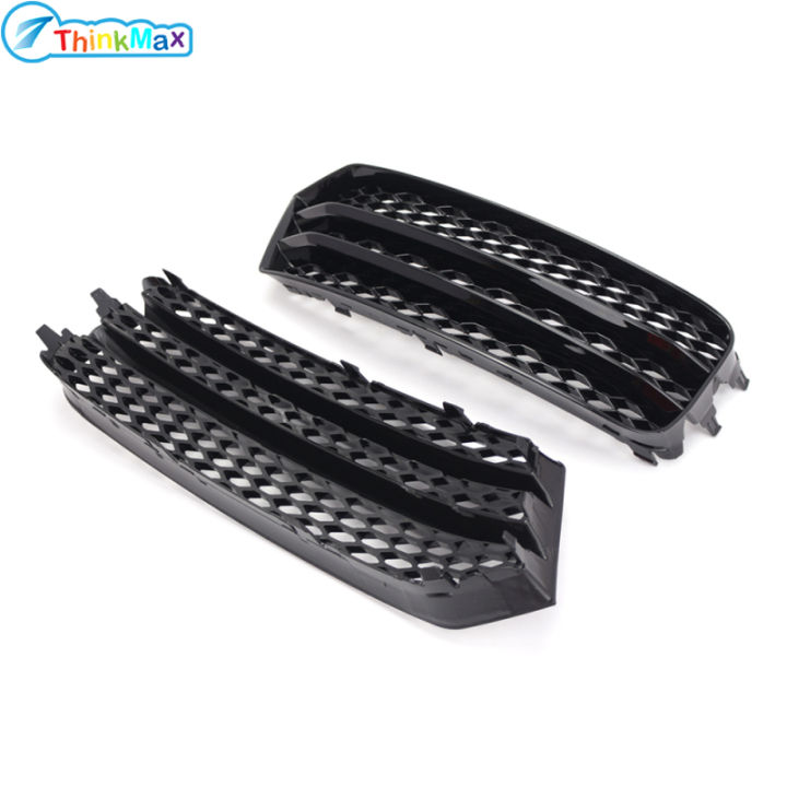 1 Pair Front Bumper Fog Lamp Grill Cover Front Fog Light Protection ...