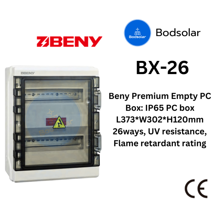 Beny Premium Empty PC Box: IP65 PC box L373*W302*H120mm 26ways, UV ...