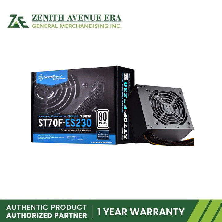 SilverStone SST-ST70F-ES230 Strider Essential 700W 80+ APFC Non-Modular ...