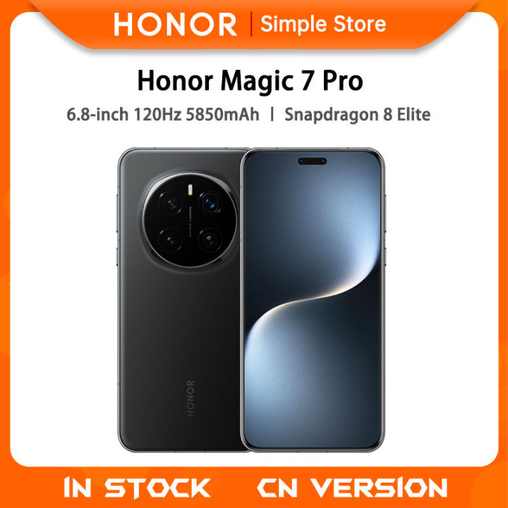 Honor Magic 7 Pro 5G phone 6.8-inch OLED Snapdragon 8 Elite 5850mAh supports 100W FlashCharge ...