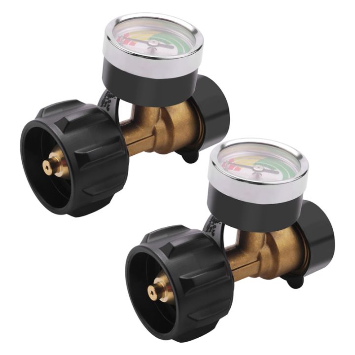 Propane Tank Gauge with POL Connection 5-100 LB Pressure Valve Propane ...