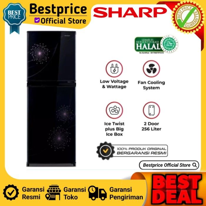 KULKAS 2 PINTU SHARP SJ 317 MG SJ317MG GARANSI 5 TH LOW VOLTAGE ...