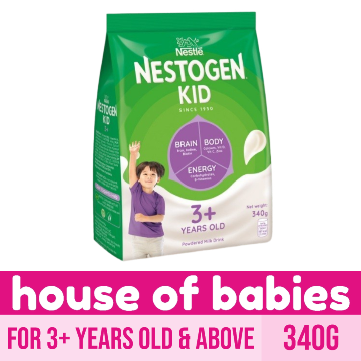 NESTOGEN KID 3+ 340g For Children Above 3 Years Old Powdered Milk ...