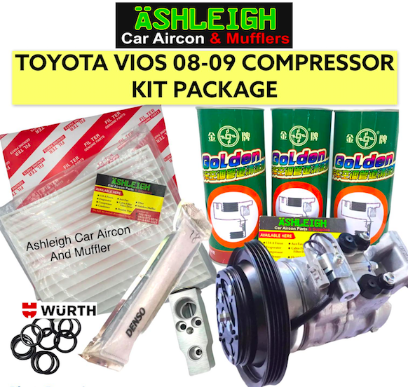 Toyota Vios 08-09 Batman Compressor Kit Package Car Aircon Parts Supplies Expansion Valve Filter ...