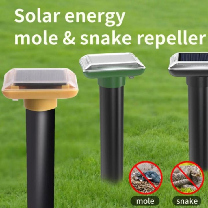 Solar-Powered Pest Deterrent - Ultrasonic & Sonic Repeller for Snakes ...