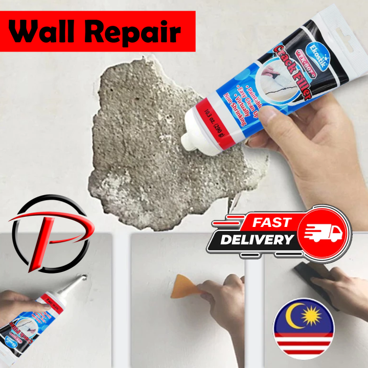 Putty Filler Simen Putih Gam Wall Crack Repair Sealer Penampal Tampal ...
