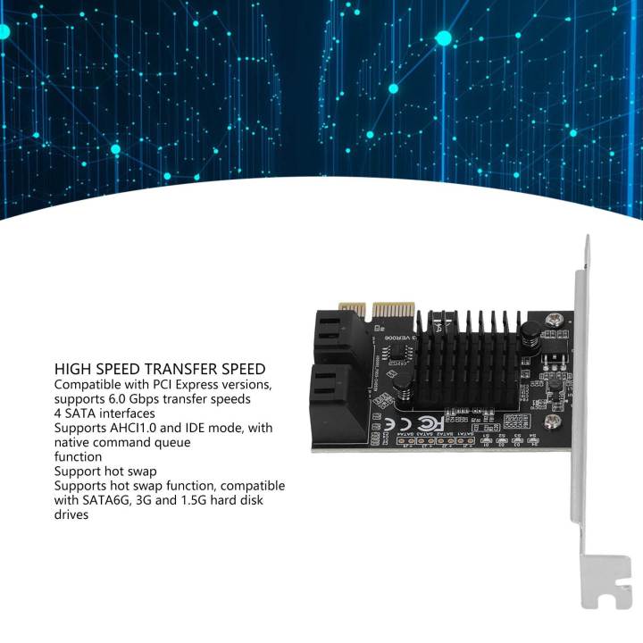 SATA3.0 Expansion Card Plug and Play 6Gbps PCIE SATA Cards Hot Swap ...