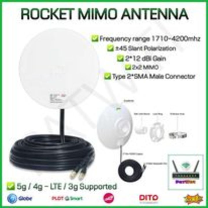 ROCKET MIMO ANTENNA LAMBIWAN 2024 5g/4g/3g Supported 24DBI | Lazada PH