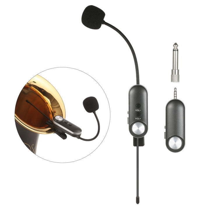 UHF Headset Wireless Microphone Instrument Mic Omni-directional Hifi ...
