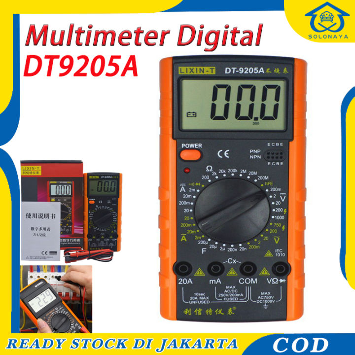 Multimeter Digital ASLI ADA BUZZERNYA + BONUS BATERAI MULTITESTER ...