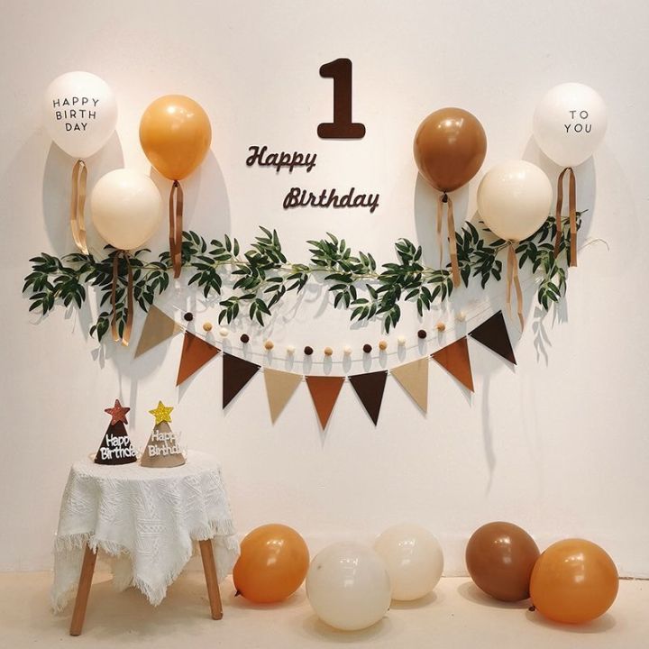 Ins Style Birthday Party Balloon Set Kids Birthday Decoration Theme ...