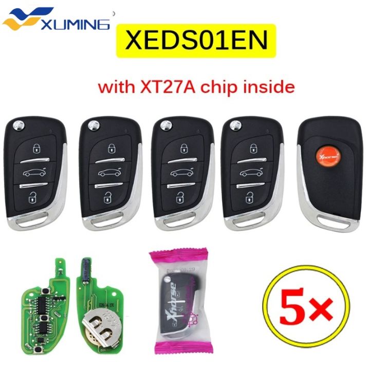 XUMING 5PCS/LOT XEDS01EN VVDI Super Remote with XT27 XT27A66 Chip Work ...