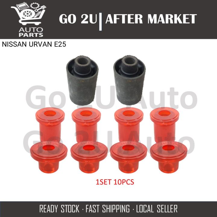 SILICONE REAR SPRING LEAF SPRING BUSH 1SET 10PCS !!! NISSAN URVAN E25 ...