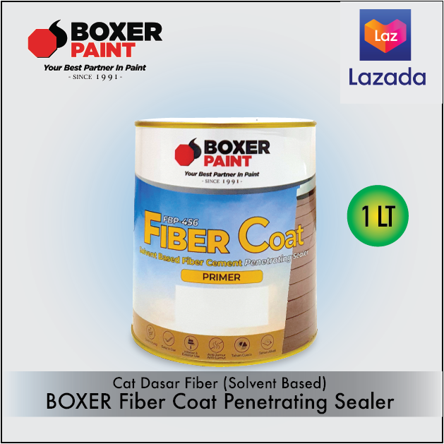 Cat Dasar Fiber Cement BOXER Fiber Coat Penetrating Sealer (1 LT ...