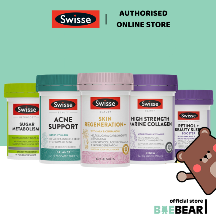 AUTHORIZED STORE Swisse Skin Regeneration 60 Tablets Collagen Formation Maintain Skin Firmness ...