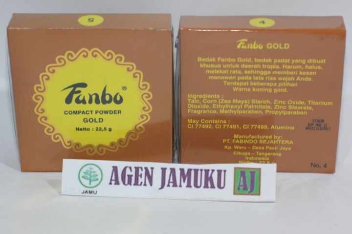 BEDAK PADAT FANBO GOLD COMPACT POWDER | Lazada Indonesia