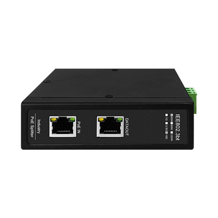Industrial 10Gbe POE Splitter 60W 6KV Surge Protection, Port Isolation ...