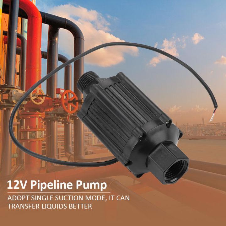 Pump 12V Pipeline Pump Single Suction Pipeline Pump for Household ...