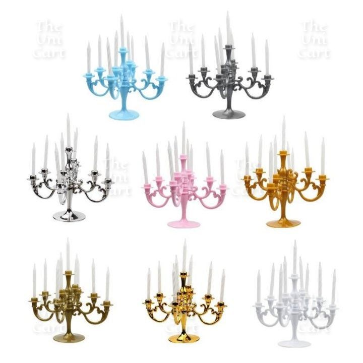 Cake Chandelier Candelabra Cake Topper with Candles | Lazada PH