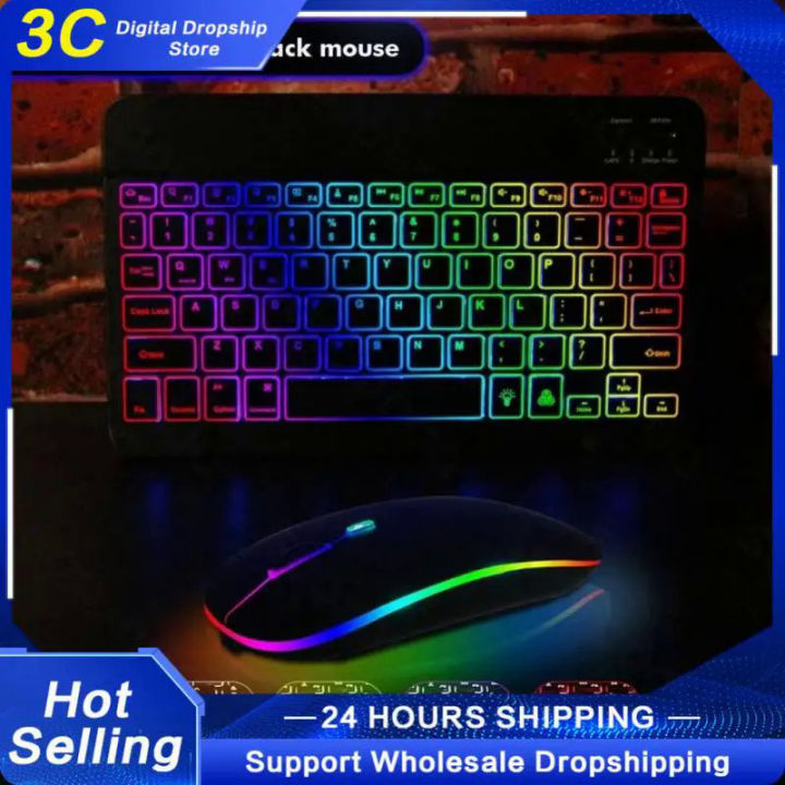 Wireless Keyboard For Smartphone Tablet Laptop Professional For Backlit ...