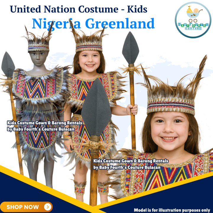 United Nation Nigeria Greenland Myanmar Indonesia Costume with Cape for ...