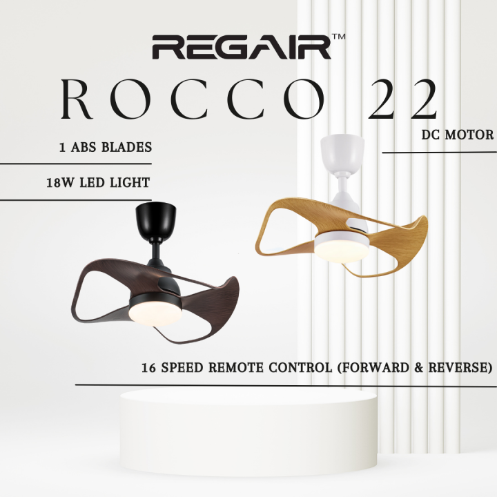 Regair Inovo Rocco 22 Kipas Siling Ceiling Fan 1 Blades With Remote ...