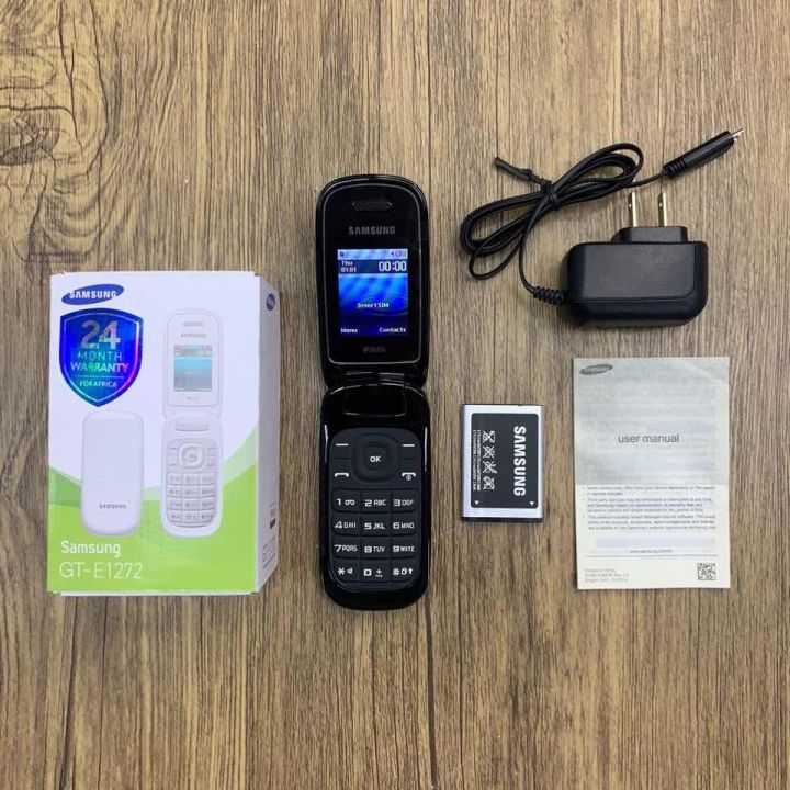 Samsung GT-E1272 Dual Sim Basic Phone Keypad Phone Flip Mobile Phone ...