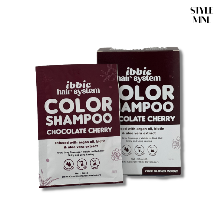 Ibbie Hair Color Shampoo - Chocolate Cherry | Lazada PH