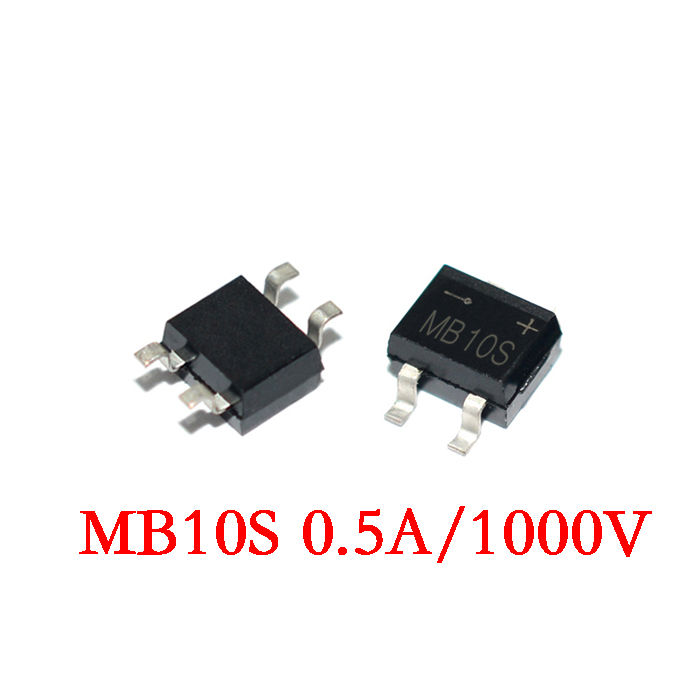 MB8S MB6S MB10S HD06 0.5A อุปกรณ์ไฟฟ้า SMD Rectifier Diode บริดจ์/0.5A ...