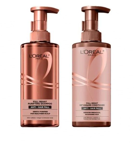 L'Oreal Full Resist Anti Hair Fall Shampoo & Conditioner Set (440ml ...
