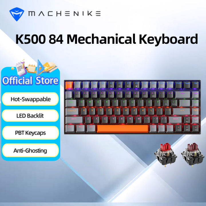 [DELIVER IN 3 DAYS]Machenike K500 B84 mechanical keyboard Hot-Swappable ...