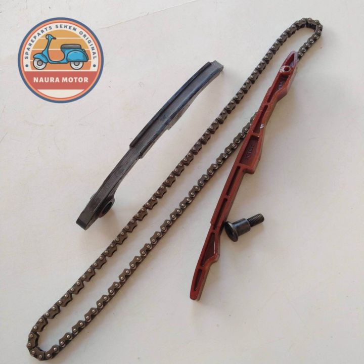 RANTAI KETENG SET LIDAH TENSIONER NINJA 250 FI PNP Z250FI ORIGINAL ...