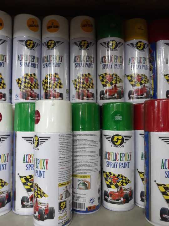 Pilok Cat Rj london Cat Semprot 400cc Botol Besar/Jumbo harga satuan ...