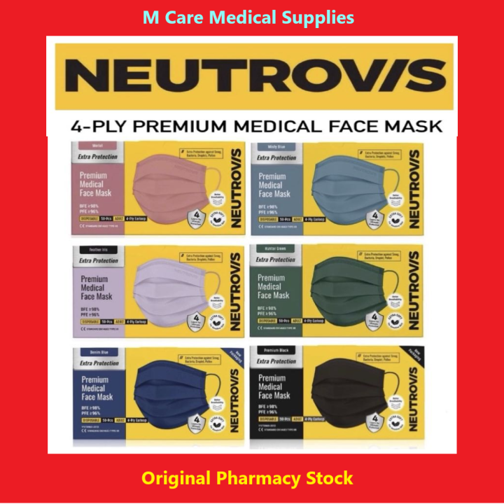 (Original) Neutrovis 4-ply Premium Adult Medical Face Mask🔥Ready Stock🔥 ...