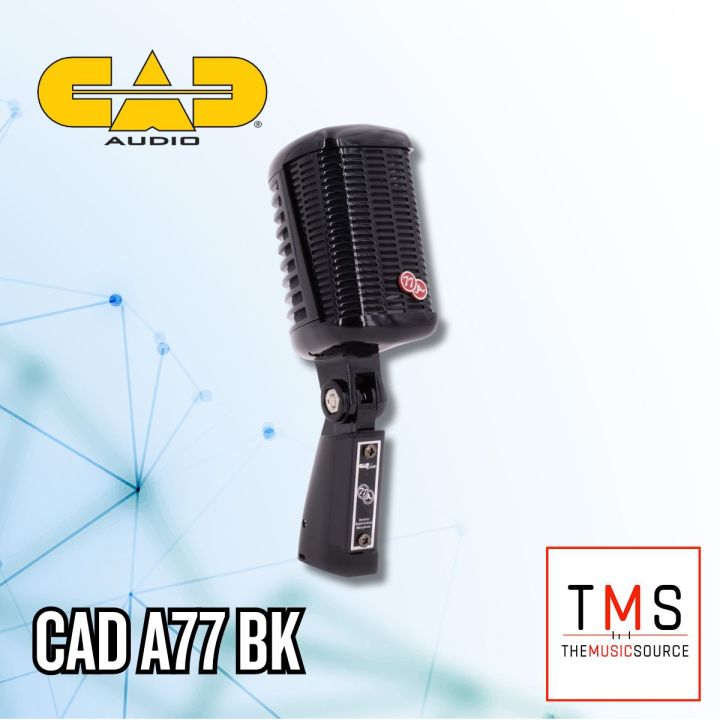 CAD A77 BK - SUPERCARDIOID LARGE DIAPHRAGM DYNAMIC SIDE ADDRESS VINTAGE ...