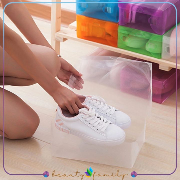 *COD* BF-C157 Kotak Sepatu Tebal Shoes Box Sepatu Transparan Kotak Rak ...