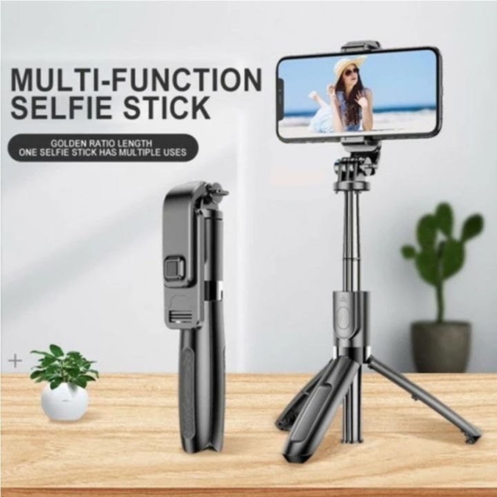 Tongsis Selfie Stick Tripod Dan Bluetooth L02 Original Lazada Indonesia