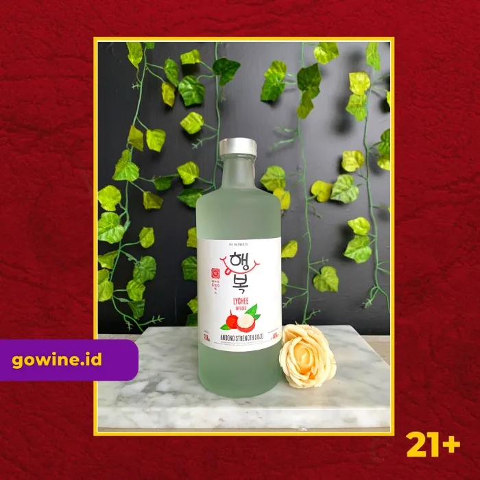 Andong Strength Soju Lychee 750ml - The Haengbog Soju Leci Lokal ...