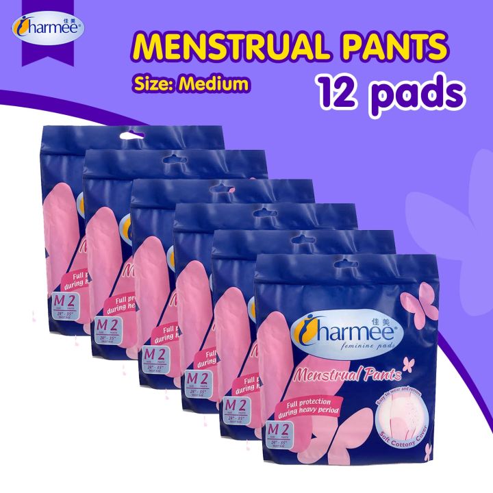 Charmee Menstrual Pants Medium - 6 packs | Lazada PH