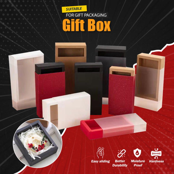 Drawer Transparent Box Pull Push Gift Box Wedding Box Storage Box PVC ...