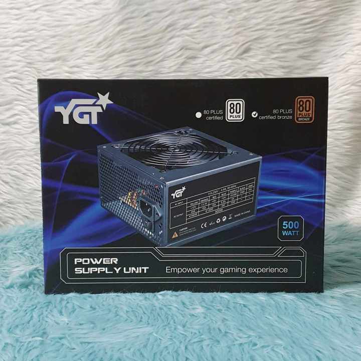 YGT 500WATTS 80 PLUS BRONZE POWER SUPPLY UNIT | Lazada PH