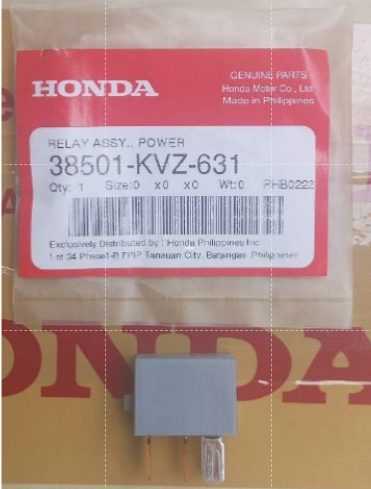 Genuine/Original Relay FOR HONDA BEAT, CLICK CB150 38501-KVZ-631 ...