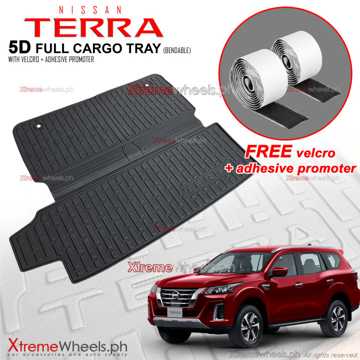 Nissan Terra 2018 to 2024 5D Bendable Full Trunk Cargo Tray Deep Dish Matting Thailand Made ...