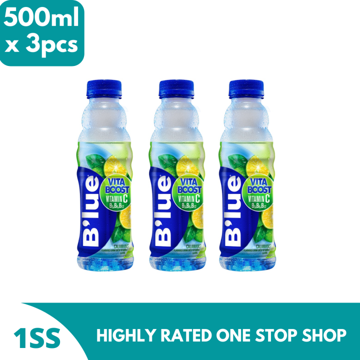 B'lue Water Vita Boost Calamansi 500ml x 3pcs | Lazada PH