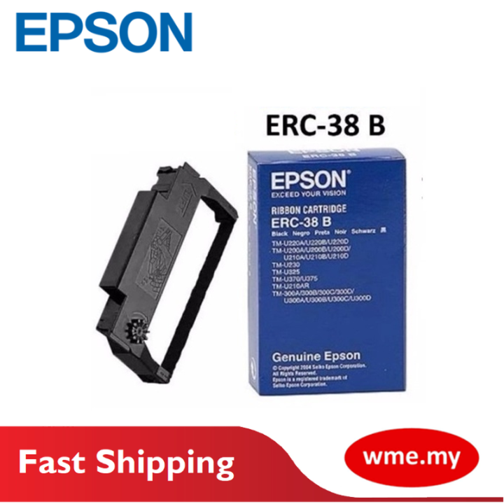 Epson ERC-38 Black Original Ribbon Cartridge | Lazada