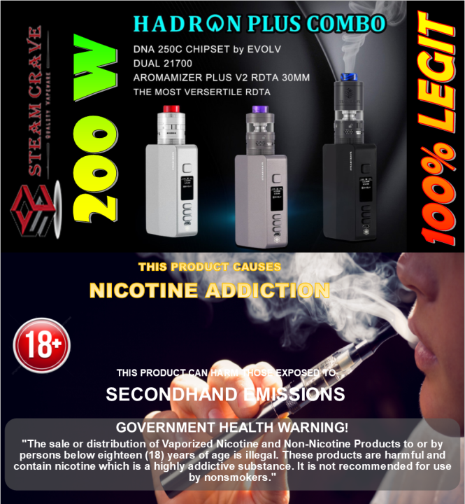 Steam Crave Hadron Plus DNA 250C Mod Kit | Lazada PH