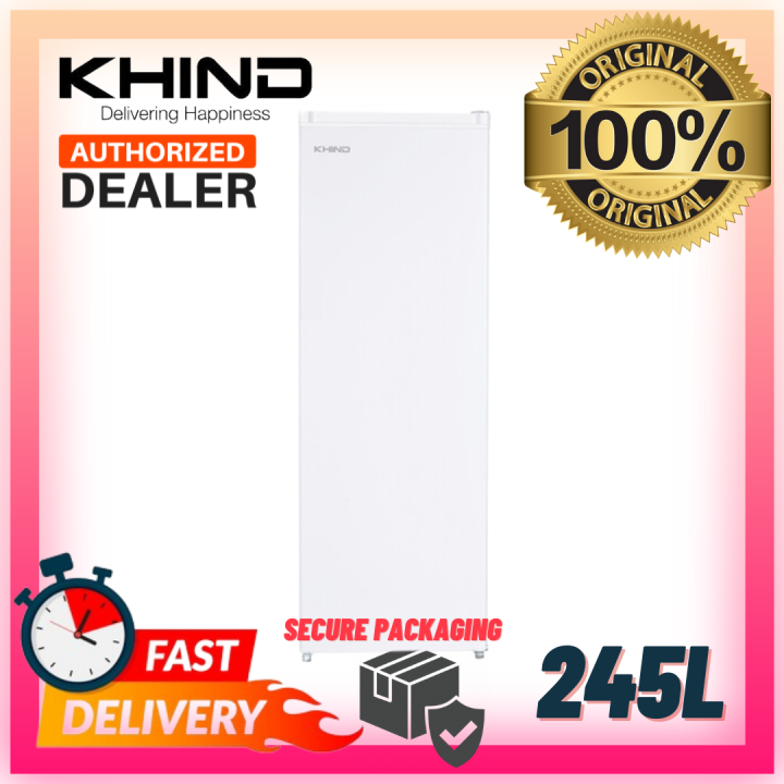 Khind UF225 Upright Freezer 245L Big Peti Sejuk Ais Beku Besar White ...
