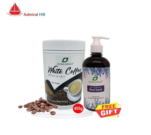 Living Jungle White Coffee Powder Drink Mix 400g ( Local Product | No ...