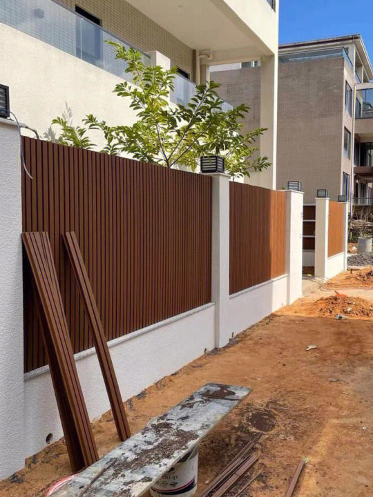 Plastic-wood fence Great Wall panel dado decorative panel outdoor ...